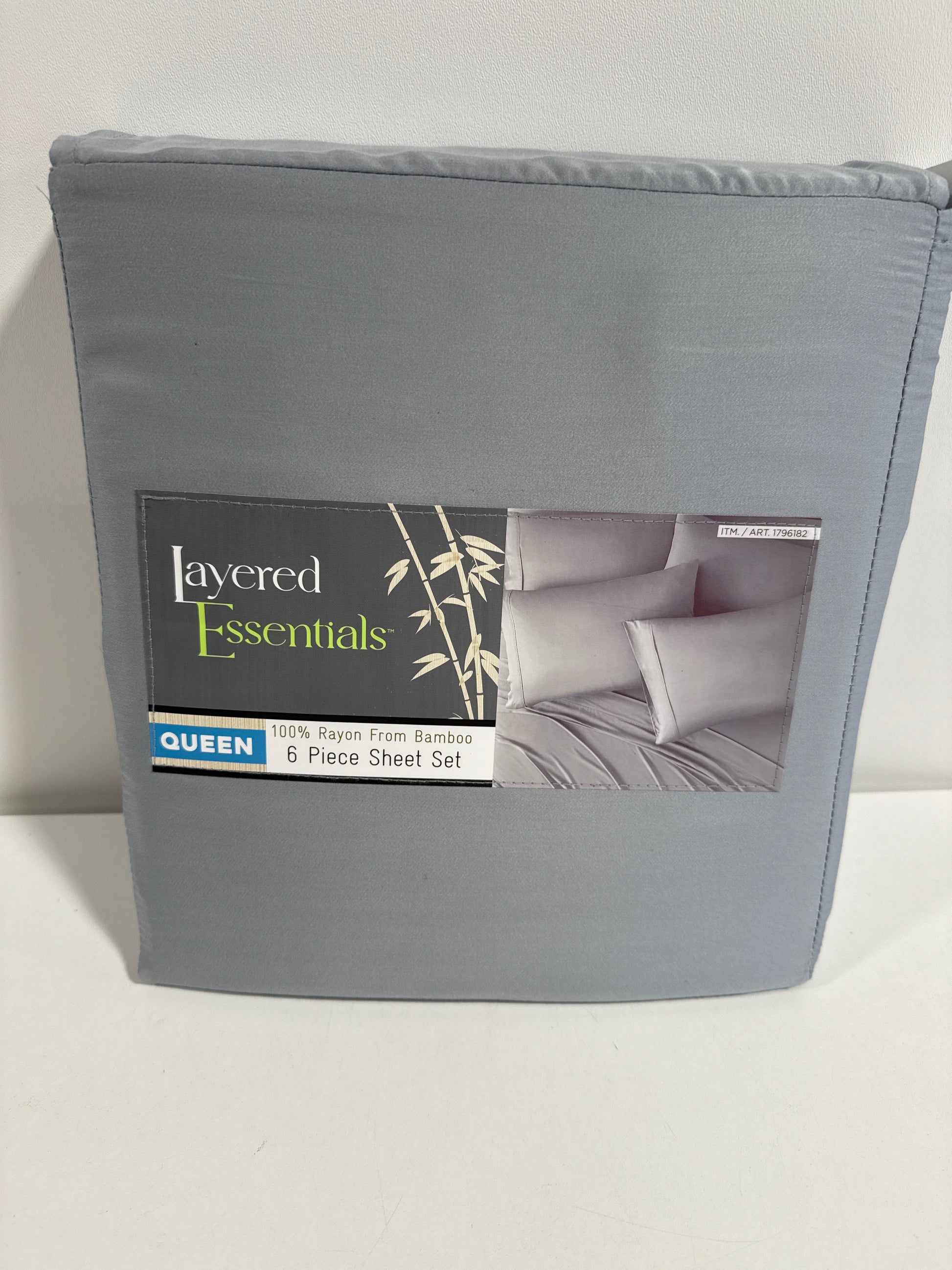 Layered Essentials 100% Rayon from Bamboo 6-piece Sheet Set Queen – Branzoe Retail Outlet