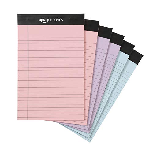 Amazon Basics Narrow Ruled 5 X 8-Inch Lined Writing Note Pads 6 Count ...