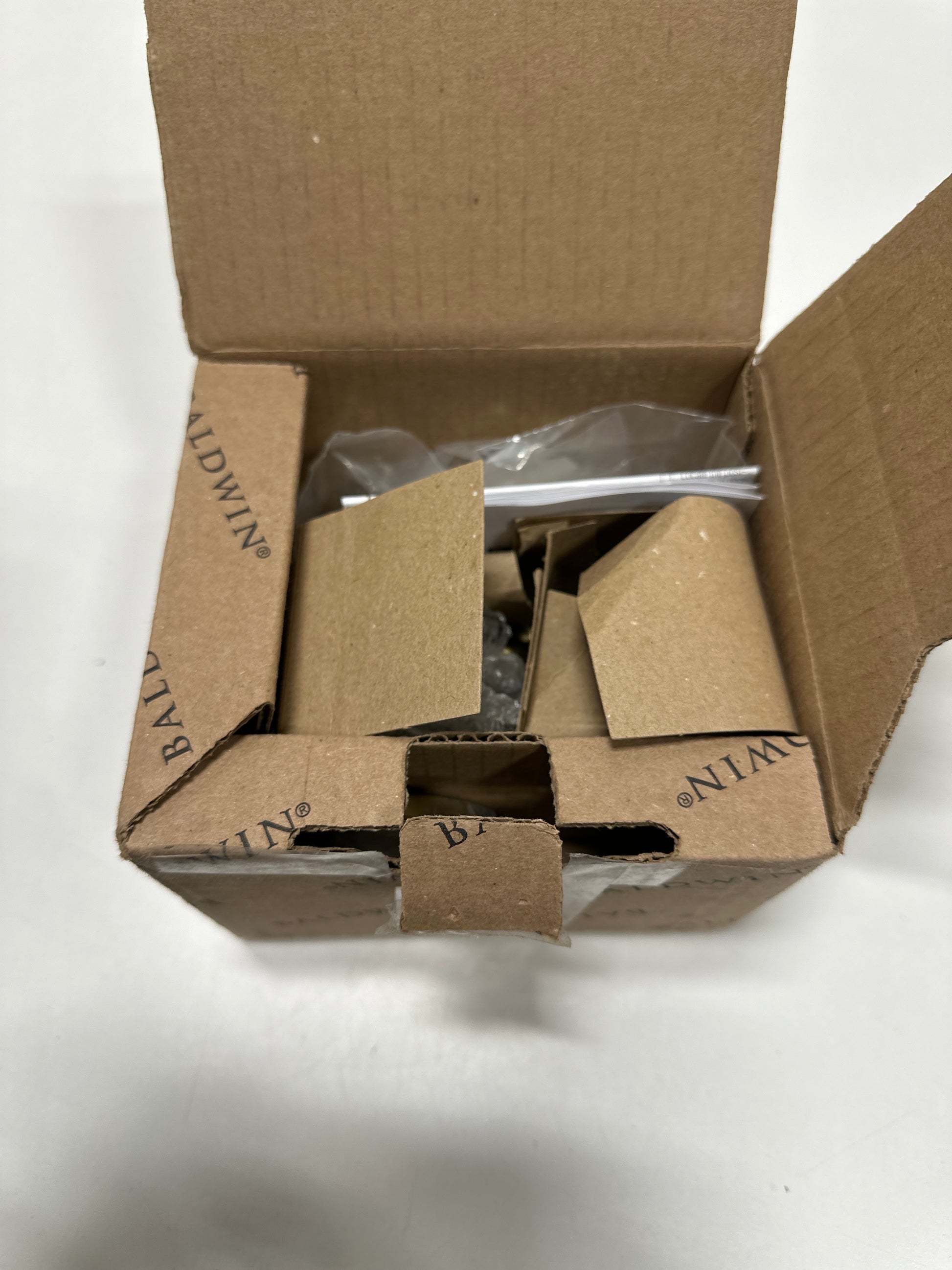 Baldwin 5080.IDM 5080 Non-Turning One-Sided Dummy Door Knob with 5048 ...